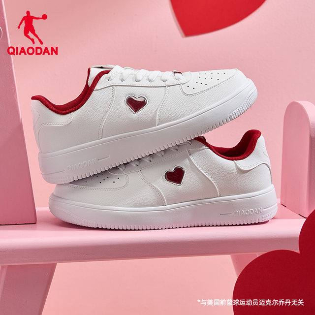 Jordan couple sneakers for women, autumn red new Valentine's Day shoes ...