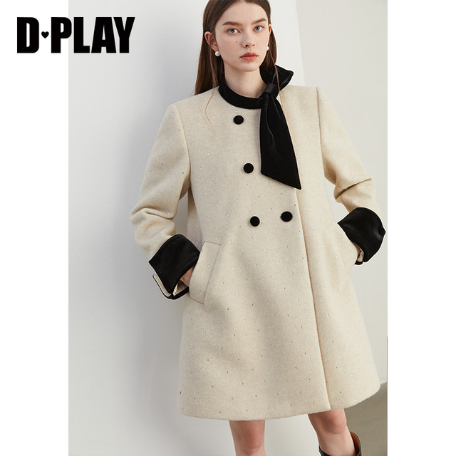 DPLAY2025 Spring New Thousands of Golden Wind Rice White Coat Female ...