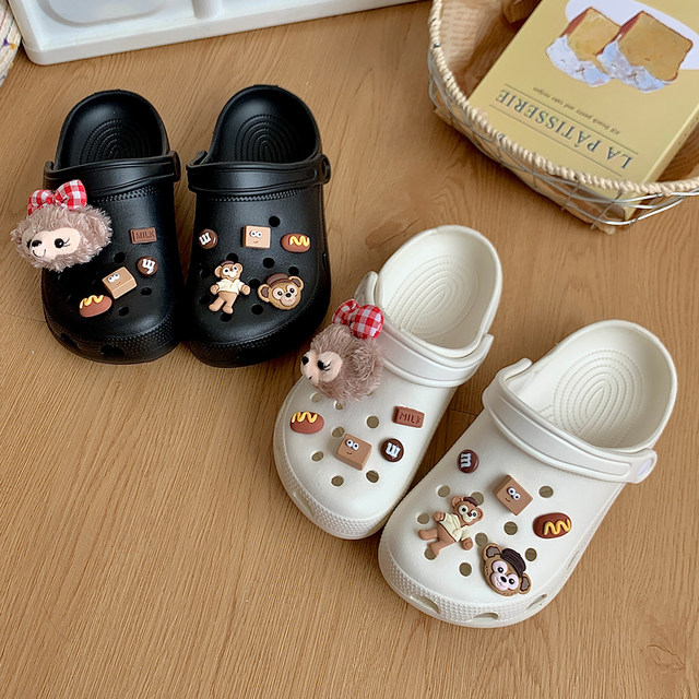 Eva fairy style cute accessories hole shoes women's summer outer wear ...