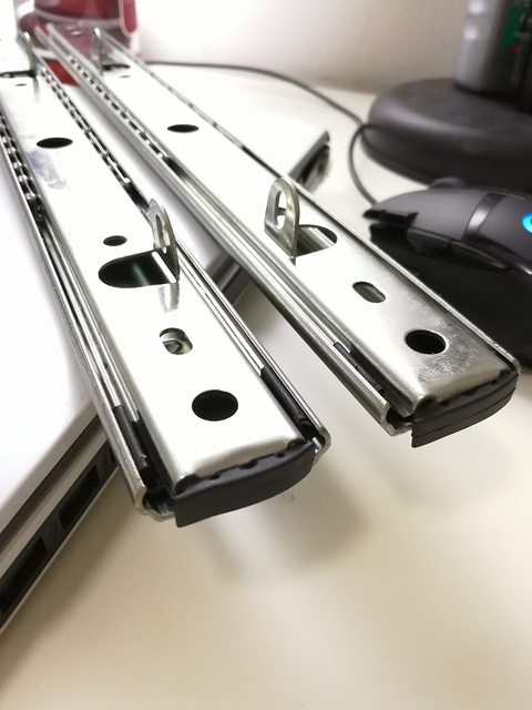 Thickened computer desk slide slide rail computer desk support slide ...