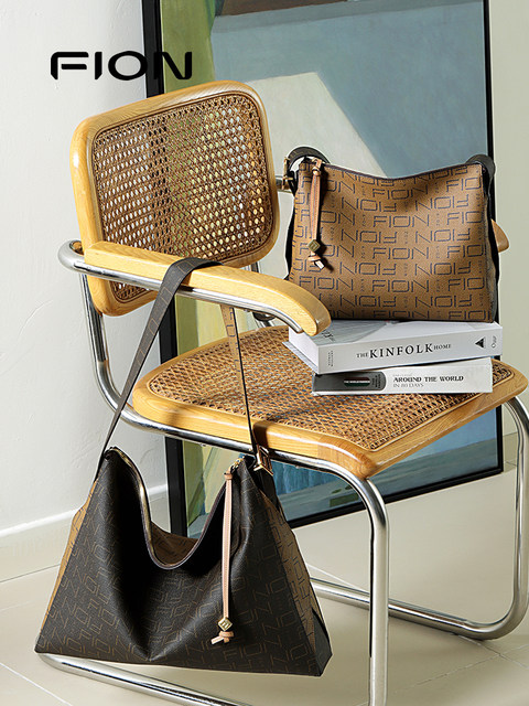 Fion/Fianne stacked bag hobo old flower tote bag women's commuter ...