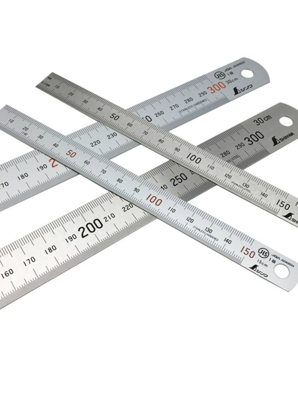 Shinwa Stainless Steel Ruler - 15/30/100cm - High Precision