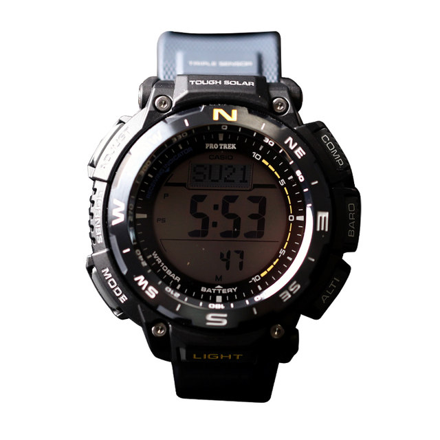 Genuine Casio PROTREK solar mountaineering watch radio wave digital ...