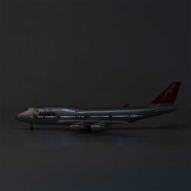 Northwest Airlines passenger aircraft model Boeing 747 civil aviation ...