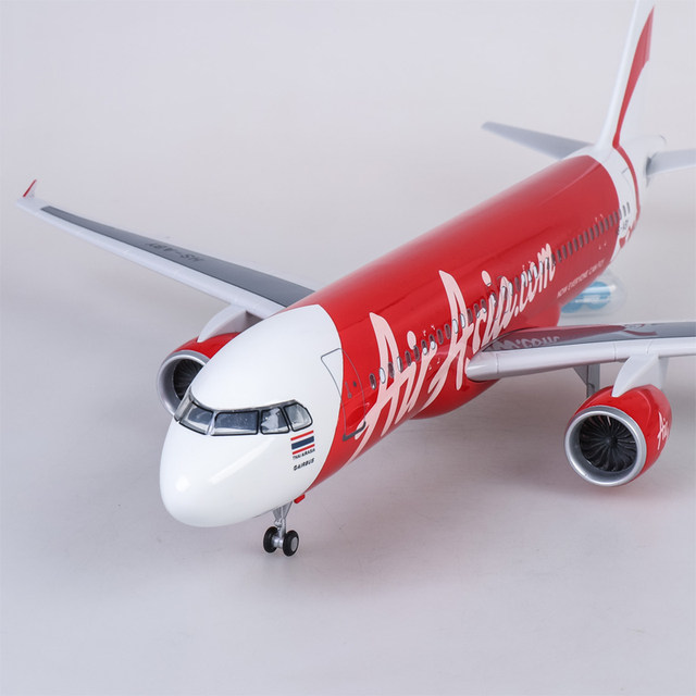 1:80 AirAsia AirAsia passenger aircraft model Airbus A320 simulation ...
