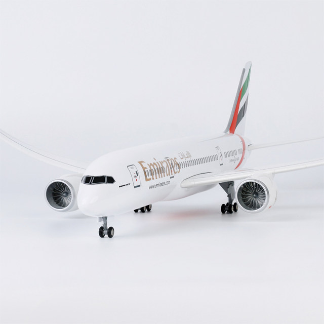 43cm Emirates Boeing 787 simulated passenger aircraft model Emirates