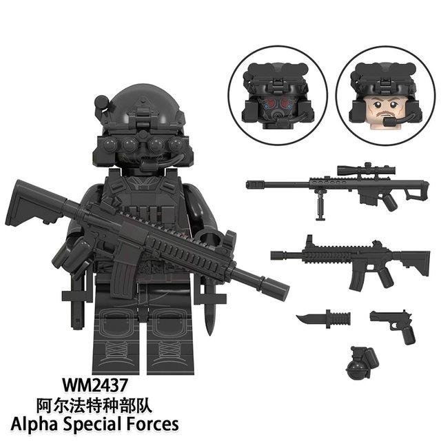 Compatible with LEGO Military WM6147 Air Service Snow Leopard SEAL Team ...