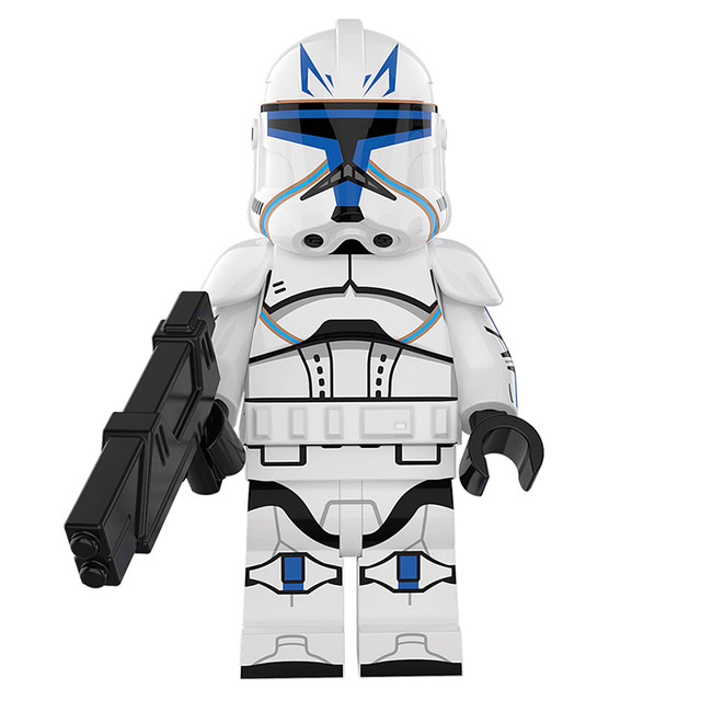 Compatible with domestic Star Wars KT1042 Blue Clone Trooper 501 Legion ...