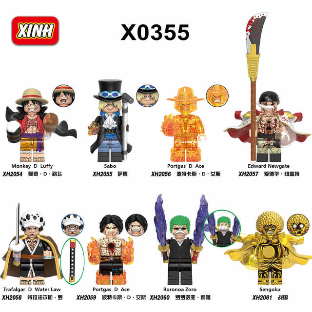 Compatible with domestic One Piece Anime Building Block Hero Luffy ...