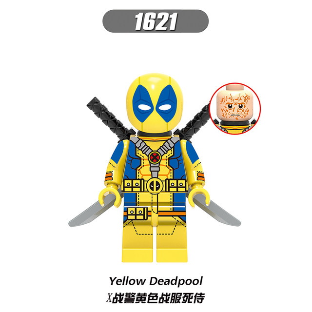 Compatible with LEGO superhero building block minifigure X0302 Deadpool ...