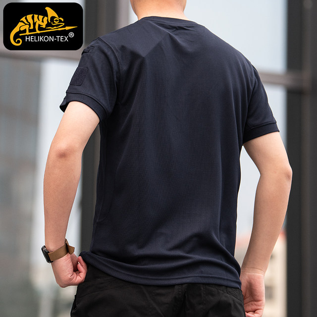 Helikon tactical short-sleeved outdoor polo shirt round neck breathable ...