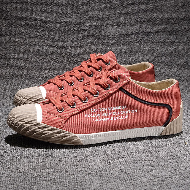 Lace-up canvas shoes for men 2023 spring and autumn breathable old ...
