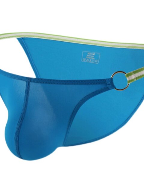 Iron Ring Men's Delta underwear 2 packed pure colored hollow sexy nylon ...