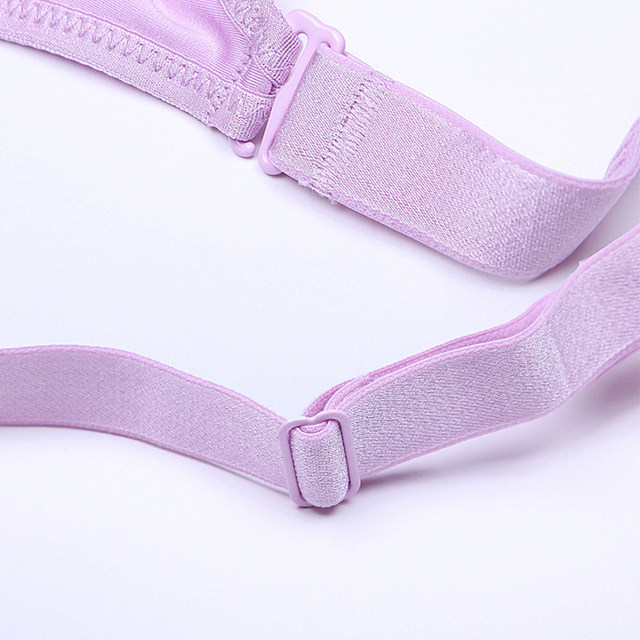 Fa Meilin wire-free push-up bra glossy sponge-free adjustable underwear ...