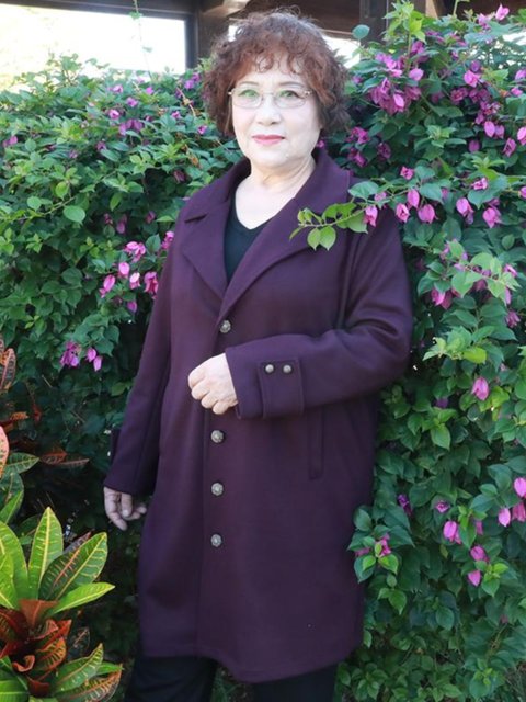 Middle-aged and elderly spring and autumn windbreaker coat plus fat ...