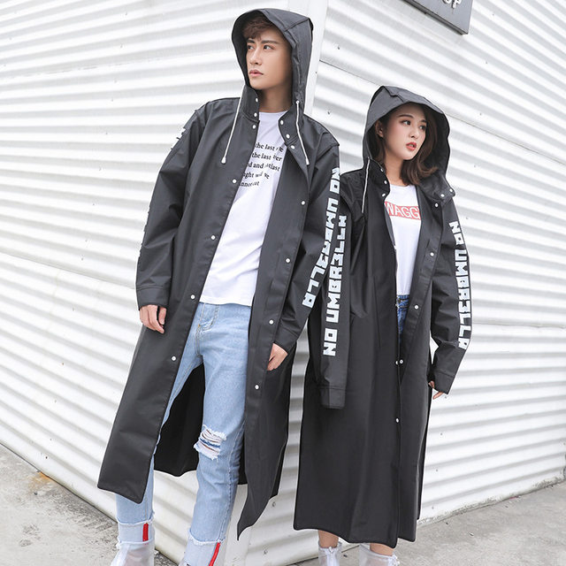 Fashion classic trendy cool raincoat Internet celebrity version outdoor ...
