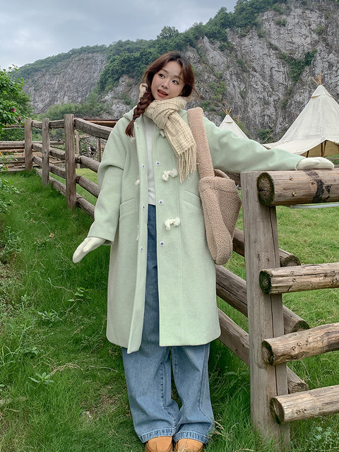 Loyal Dog Small Eight Pear-shaped Homemade X-Long Duffle woolen Coat ...