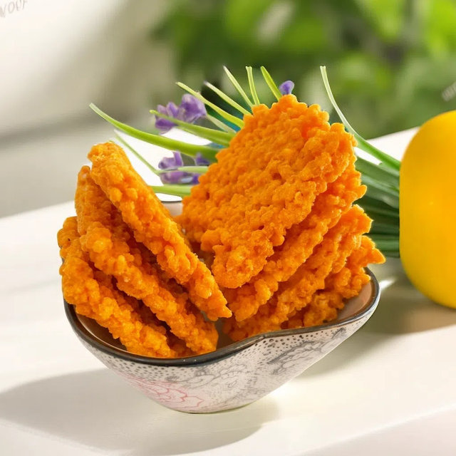 Chai Laoda crab roe crispy rice crispy egg yolk glutinous rice crispy ...