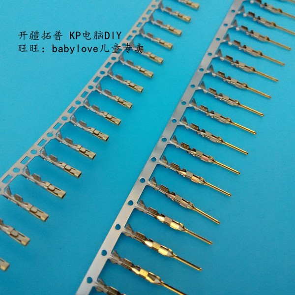 Dupont Male And Female Pin Terminals - Half Gold Plated 2.54 Pin ...