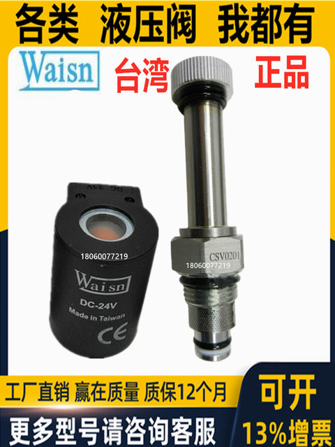 Waisn electric check valve CSV0201 solenoid valve CSV-02-01 11D2 HS-2I ...