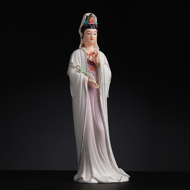 Dai Yutang Chen Dai Ru Ceramic Ornaments "Vertical Ruyi Guanyin ...