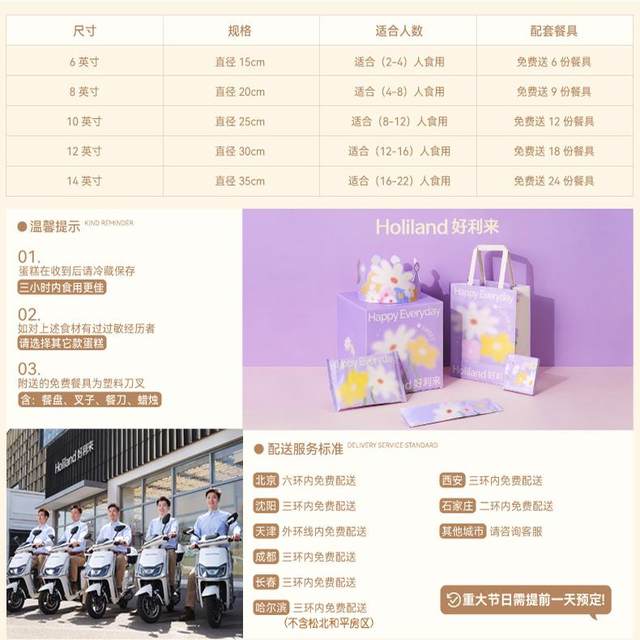 Holiland Cake City Delivery Beijing Tianjin Chengdu Shanghai Nanjing ...
