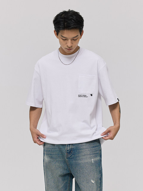 VMCL multifunctional rope buckle pocket loose shoulder base pure cotton ...