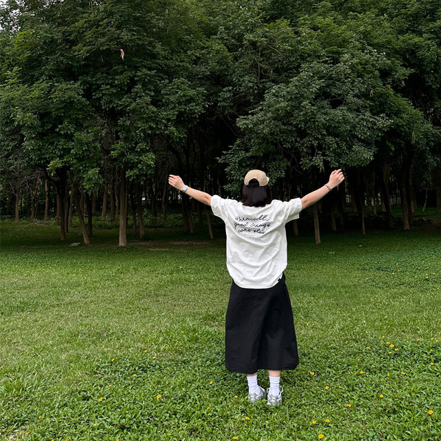 VMCL Japanese Retro Outdoor Commuting Workwear Skirt Women's Solid ...