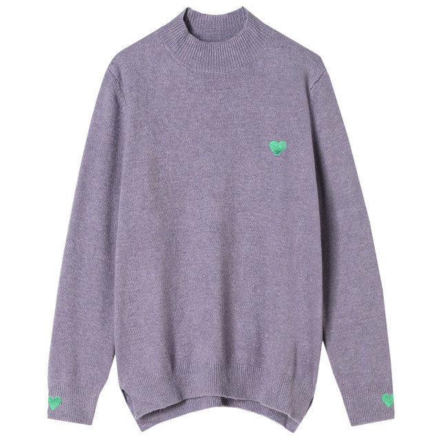 HC0H0033 Vital age-reducing solid color top pullover long-sleeved ...