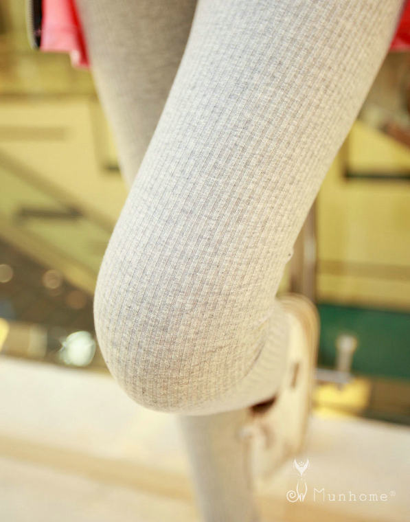 Threaded leggings for women's outer wear pure cotton spring and autumn ...