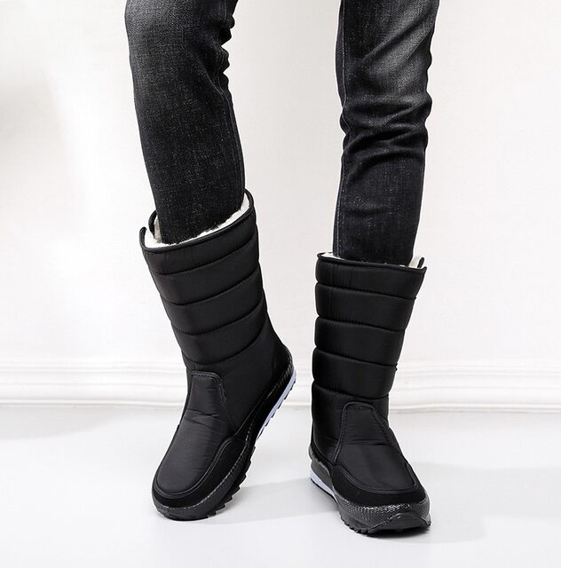 Men's winter boots Harbin snow boots thickened warm cotton shoes for ...