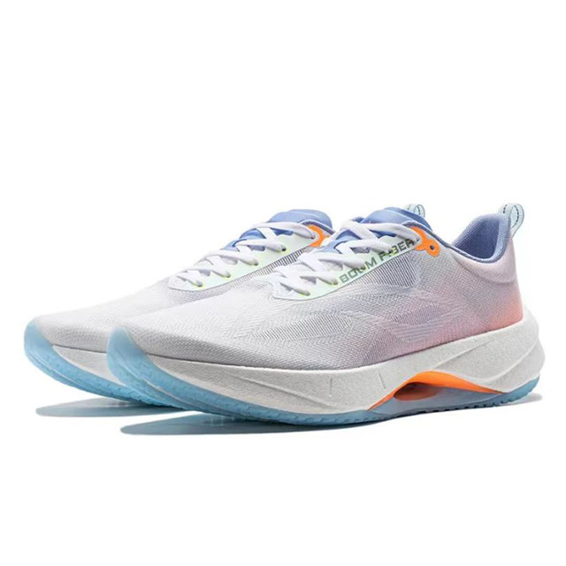 #LiNing Li Ning Ultra Light 21 Low Top Running Shoes Men's White Orange ...