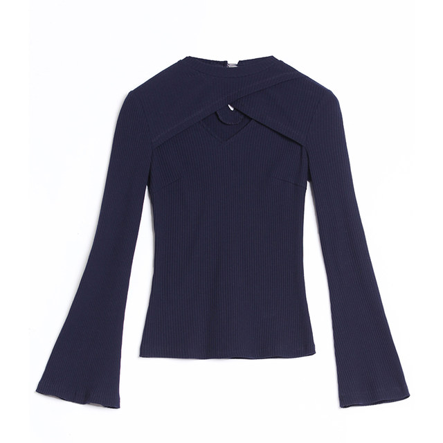 Elwing's original spring outfit new Korean style elastic standing ...