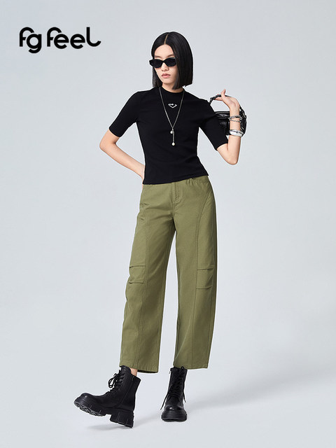 Pupu style simple high-quality T-shirt women's clothing 2025 versatile ...