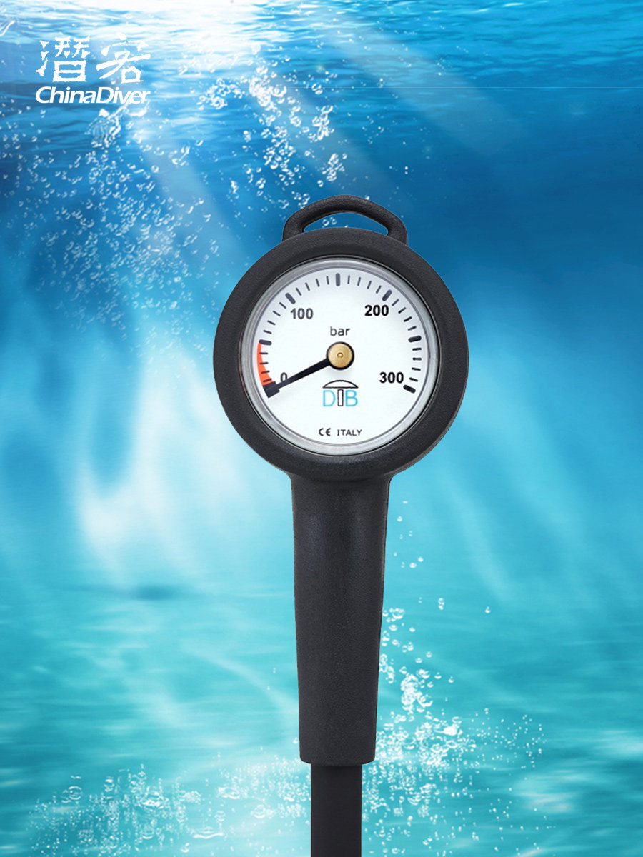 Aquatec Diving Pressure Gauge - 300 Bar - Italy