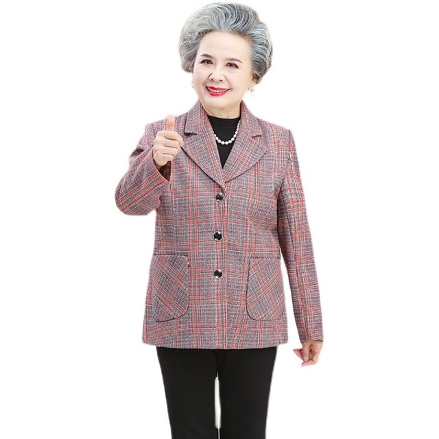 Grandma Autumn Laper suit top 2021 new 60 -year -old 70 middle -aged ...