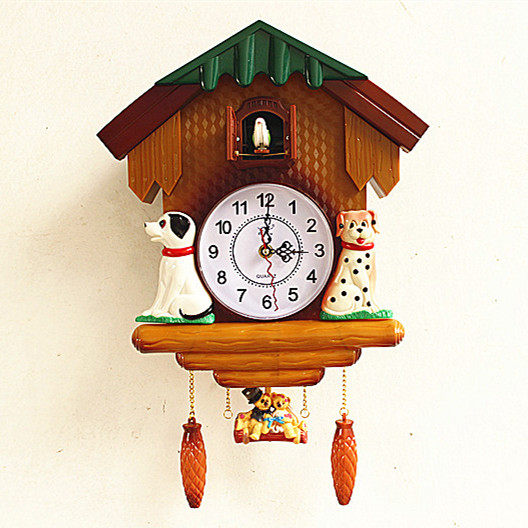 Cuckoo wall clock pastoral living room bedroom wall clock cuckoo clock ...