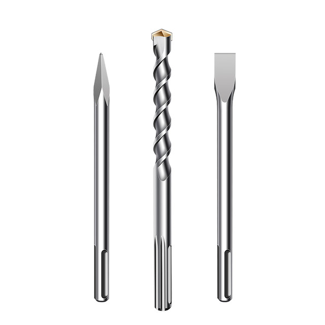 Five-pit electric hammer lengthened alloy drill bit impact drill bit ...