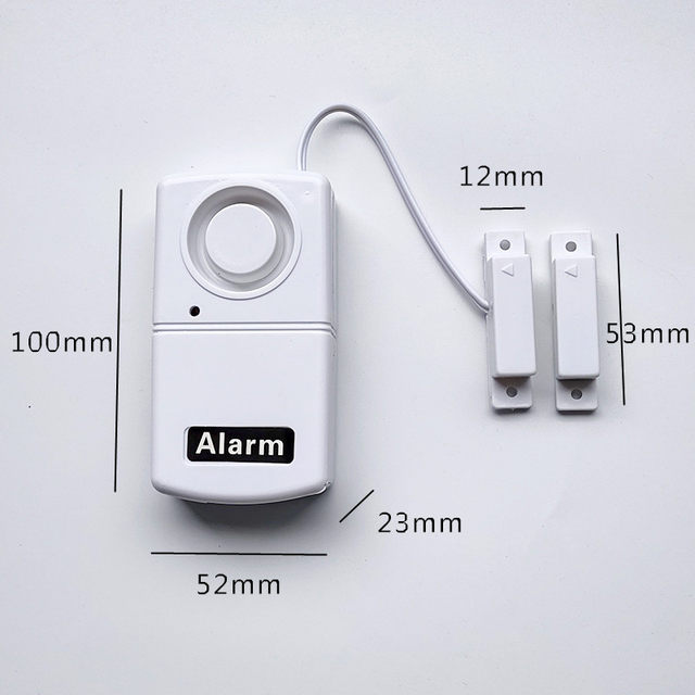 Household door and window door magnetic induction alarm rolling shutter ...