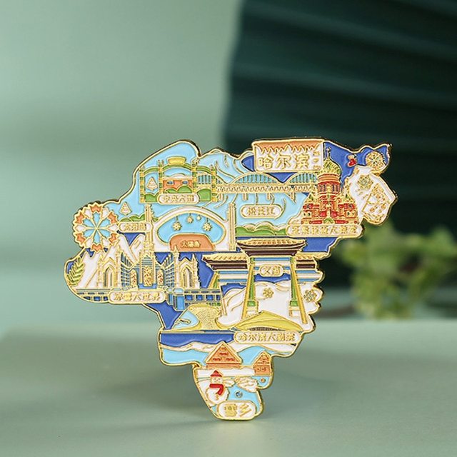 City travel refrigerator magnet customized Dalian Harbin Nanjing ...