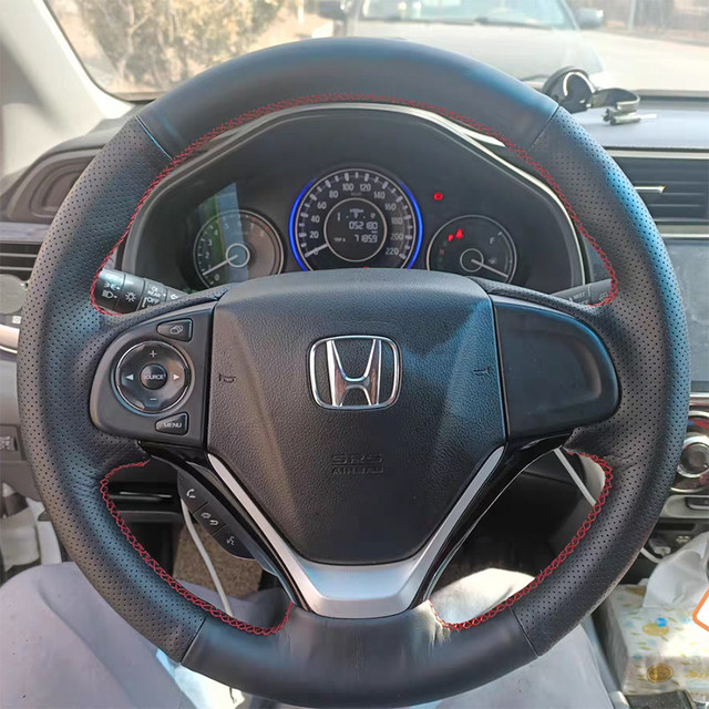 Honda CRV steering wheel cover genuine leather 12-13-14-15-16-17 ...