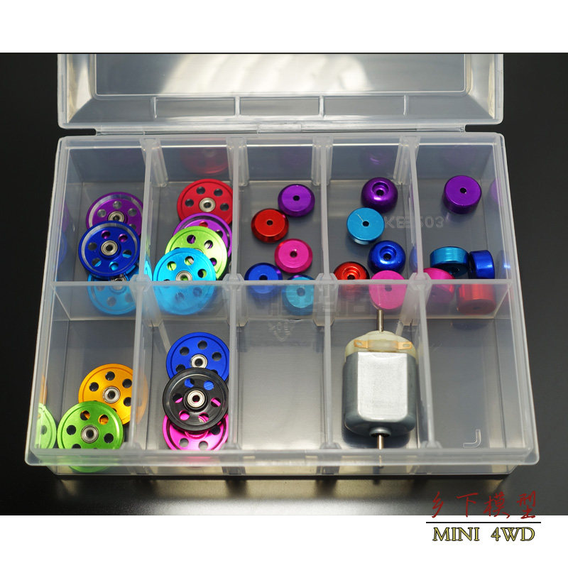 Homemade Tamiya four-wheel drive tool box storage box 10-grid motor ...