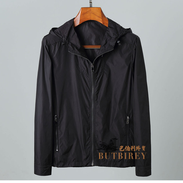 Fashionable men's single-layer jacket, anti-wrinkle, casual, waterproof ...