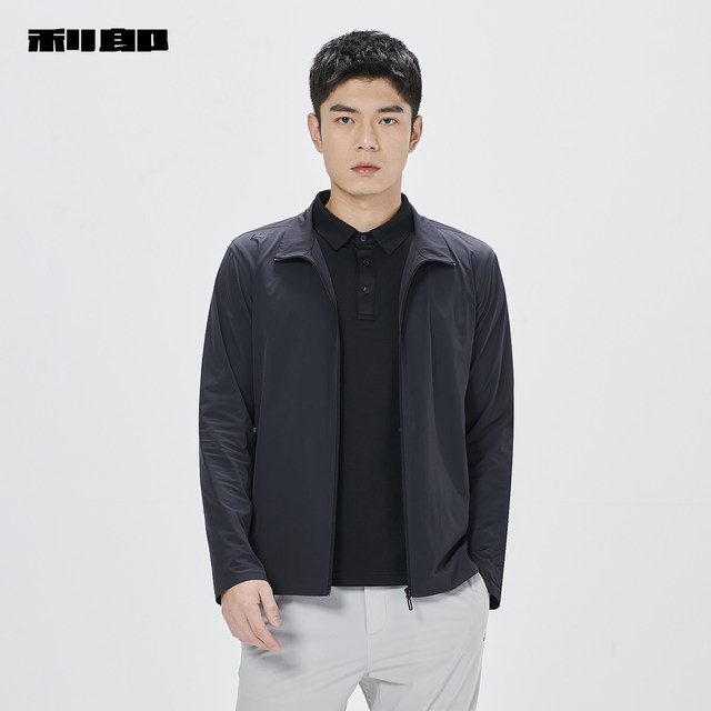 Lilanz official windbreaker men's 2024 spring stand collar men's jacket ...