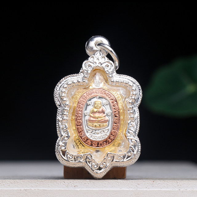 Thai amulet LP Willow Turtle 2563 colored copper sterling silver shell ...