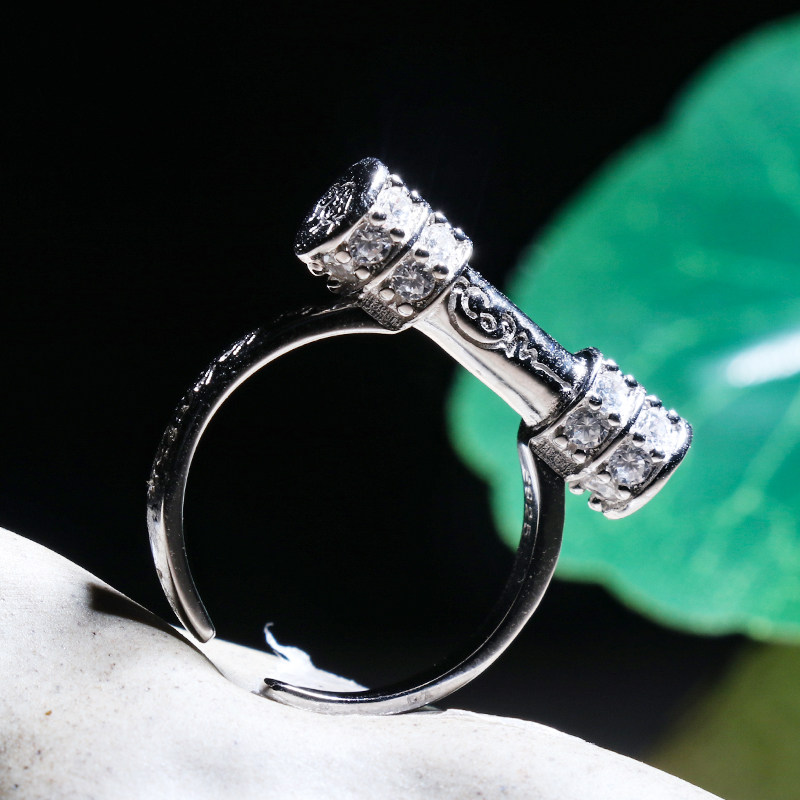 Thai amulet white ore bird ring sterling silver