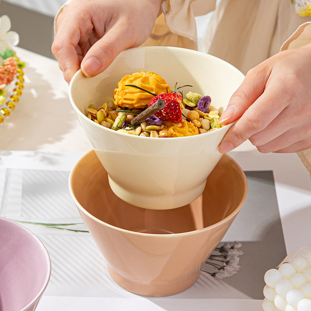 Persson bowls and plates household tableware 5-inch bamboo hat bowl ...