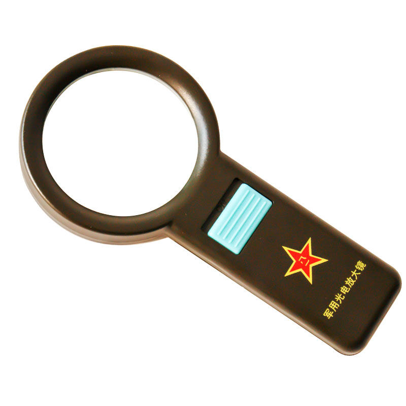 6x Handheld Magnifying Glass with LED Light - Military Green