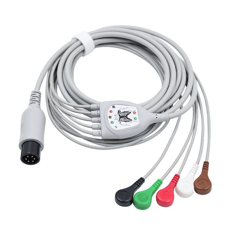Libang ECG Monitor Lead Wire M8 SE-1201 - Twelve-Lead ECG Machine ...