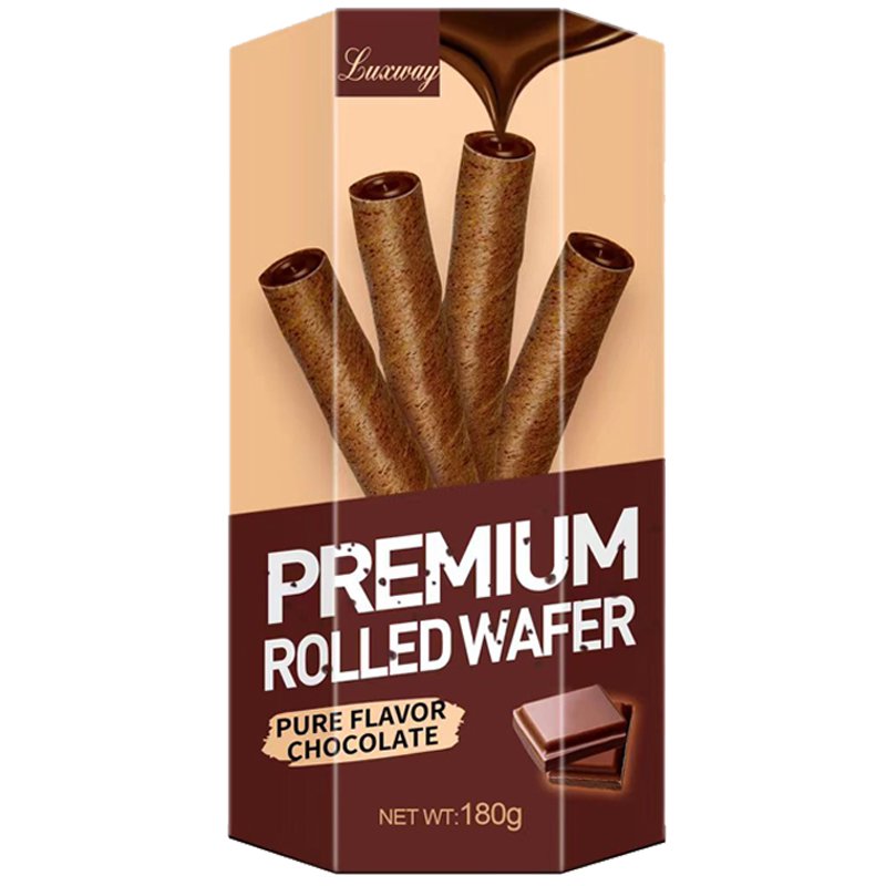 Lekas Chocolate Wafer Roll 180g - Indonesian Imported Cookies